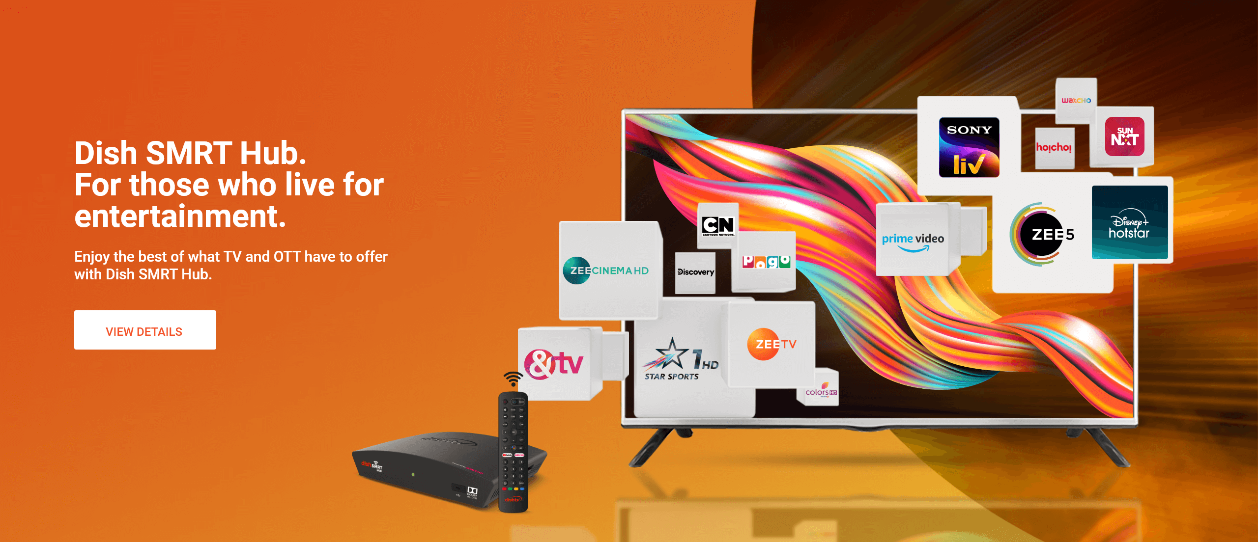 DTH(Direct To Home) Service Provider India, HD/SD Set Top Box â€“DishTV