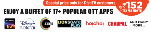 DTH(Direct To Home) Service Provider India, HD/SD Set Top Box â€“DishTV